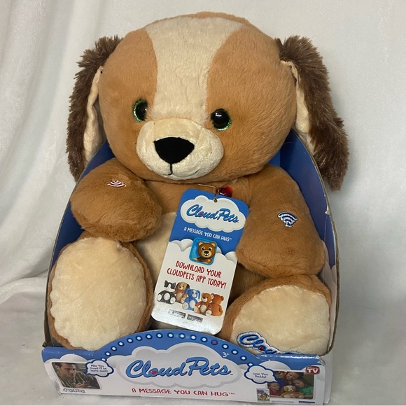 cloud pets | Toys | Cloud Pets Dog Puppy 2 Plush Toy Record A Message ...